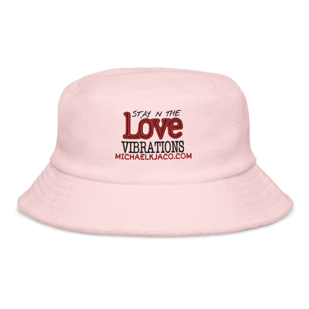 LOVE VIBES Terry Cloth Bucket Hat - Michael K Jaco