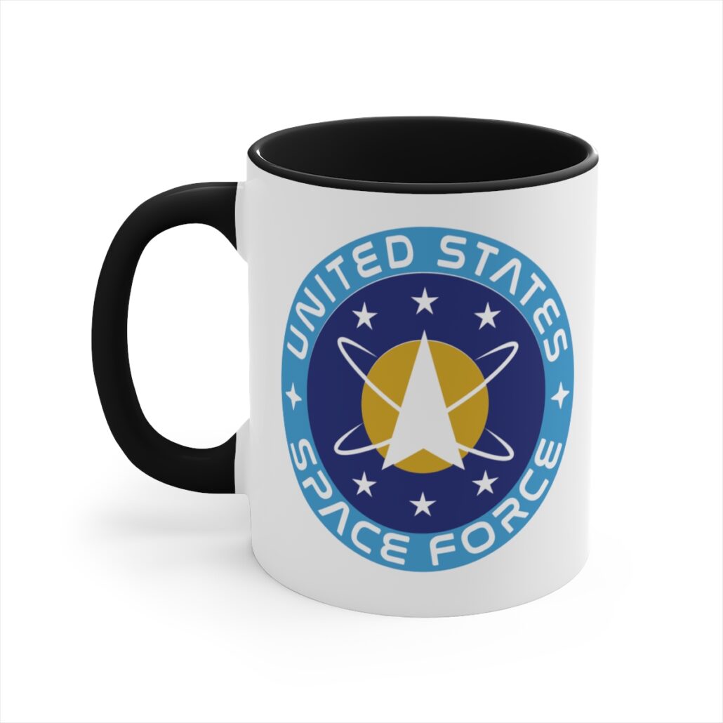 SPACE FORCE ACCENT 110Z MUG - Michael K Jaco